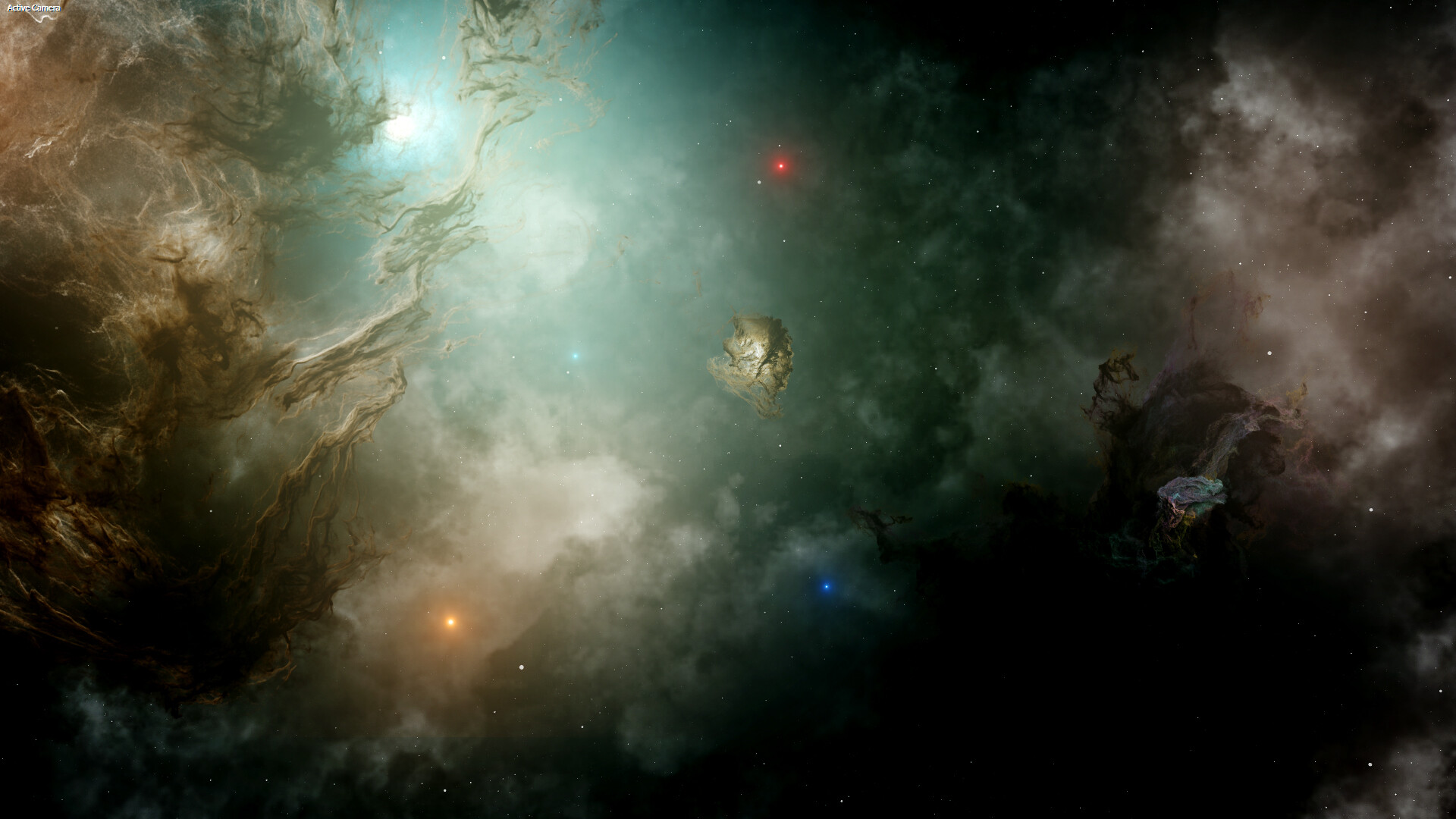 ArtStation - Colorful cosmic environment