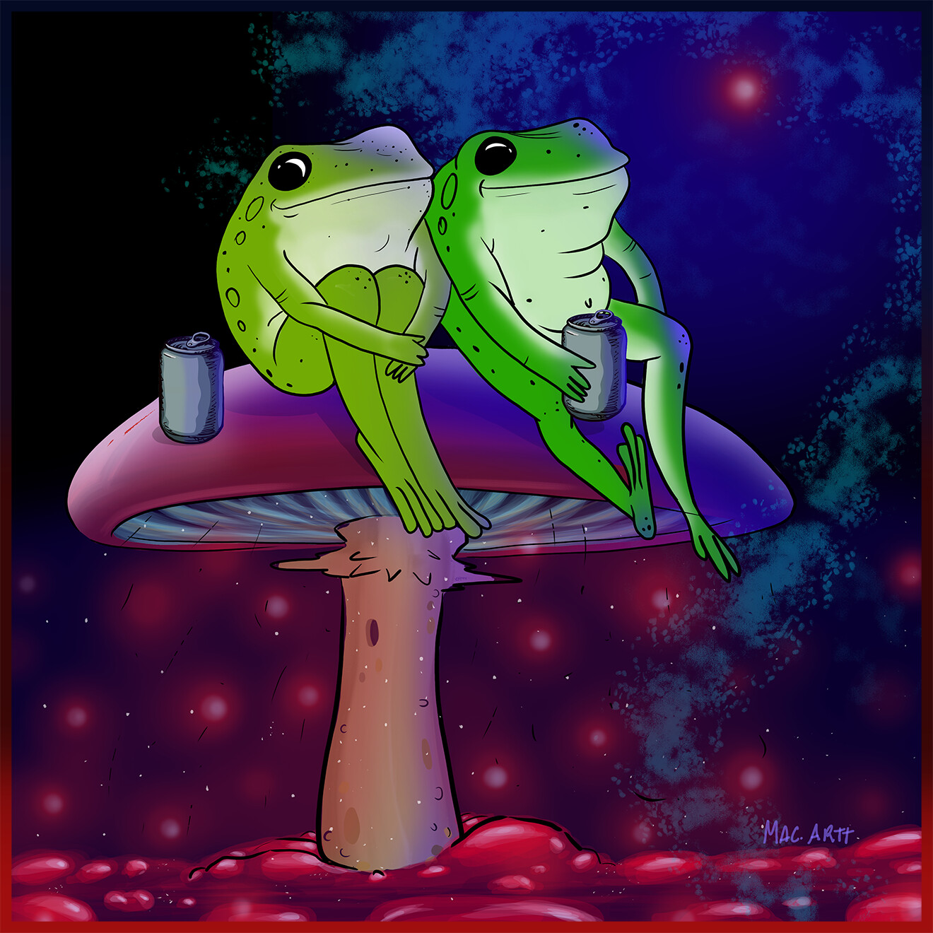 ArtStation - friendly frogs