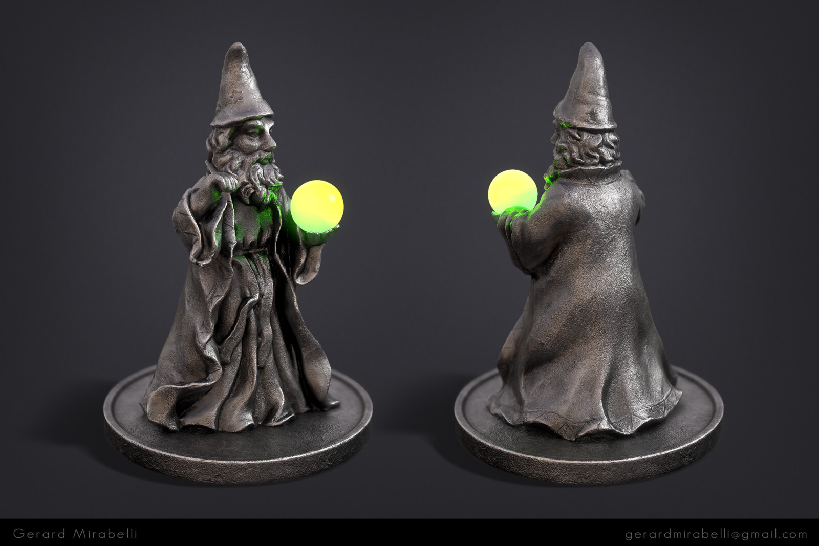 Gerard Mirabelli - Wizard Statuette - 3D Scan Experiment