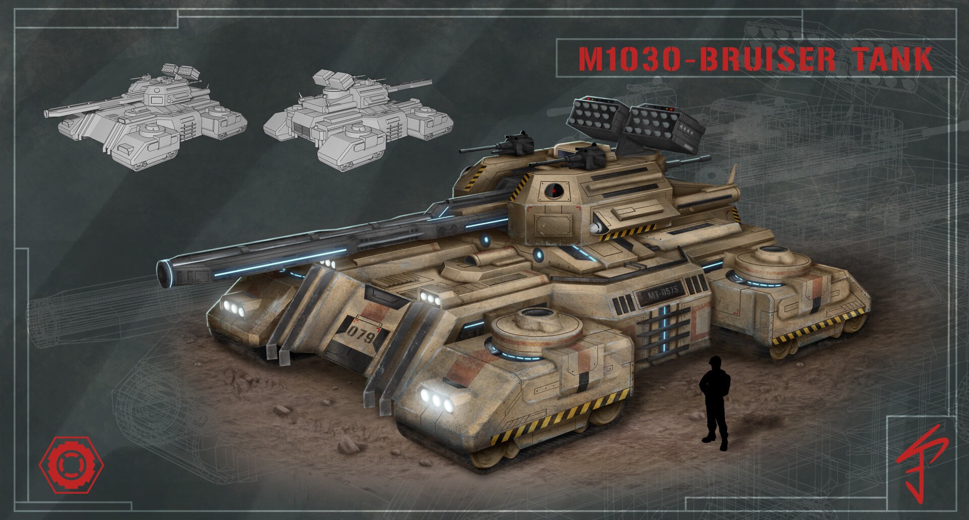 ArtStation - Bruiser Tank Concept