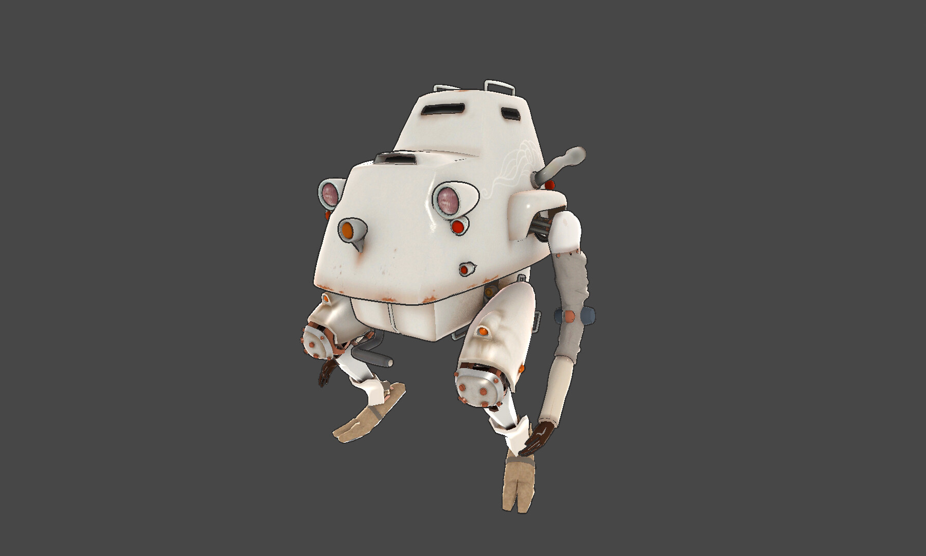 Jung Yoon - White Rabbit on Character Turntable, Toonshaded