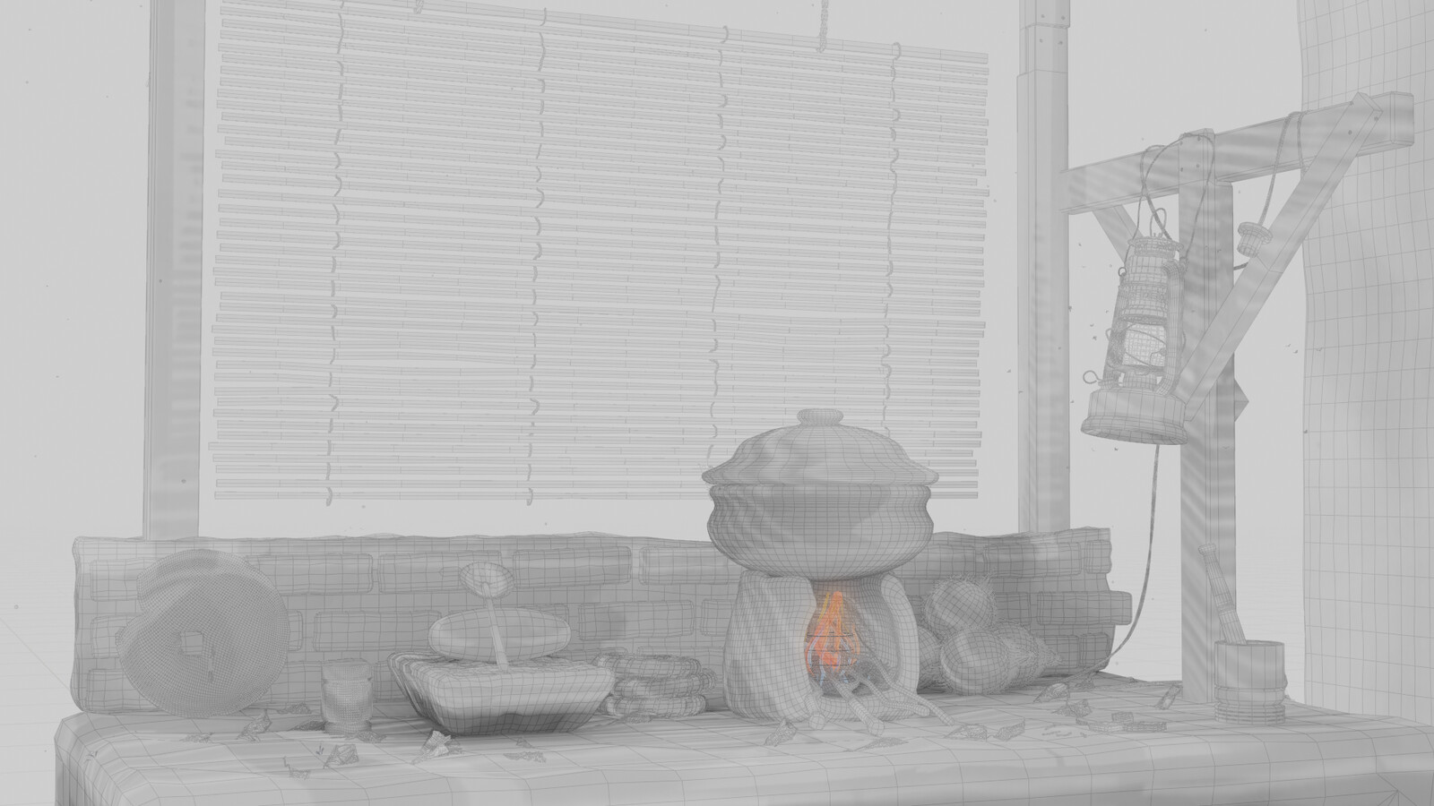 Banula Perera - Cooking In the Rain - A Blender Animation