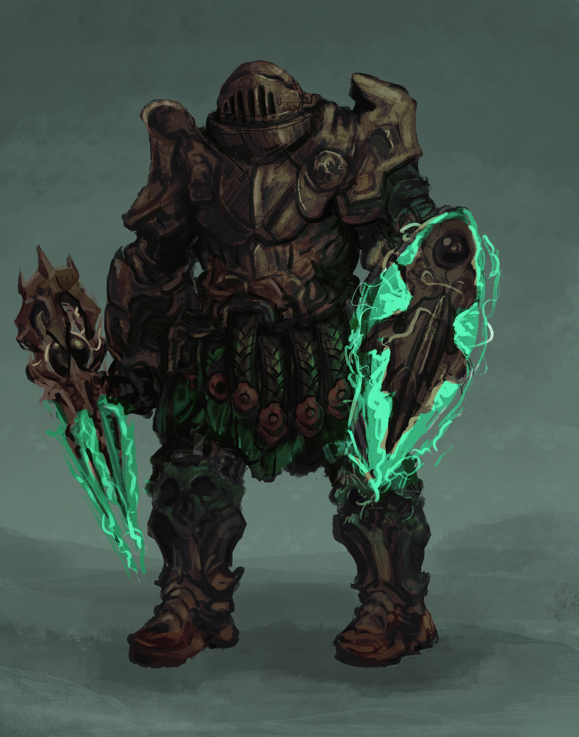 ArtStation - Bronze Plasma knight