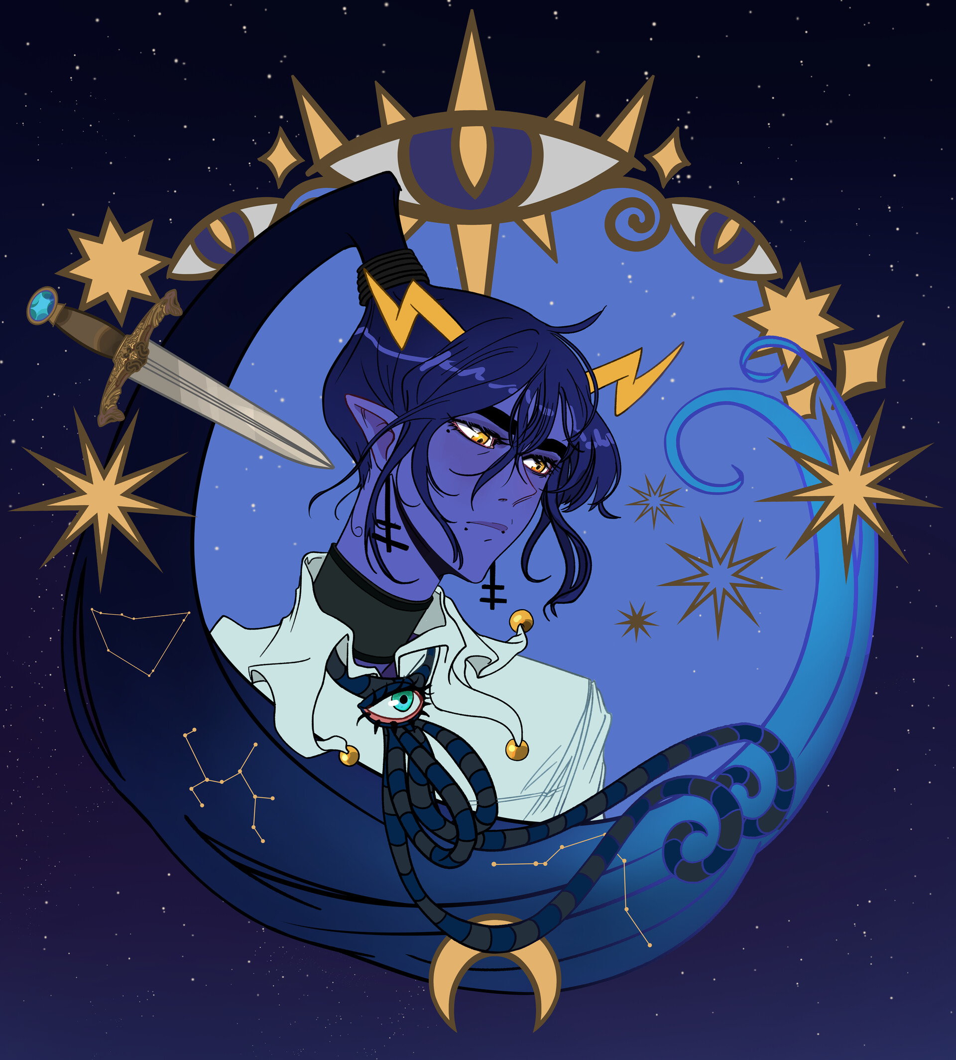 Juliette Ninon - Kija - Character Sheet - Finished Concept and variations