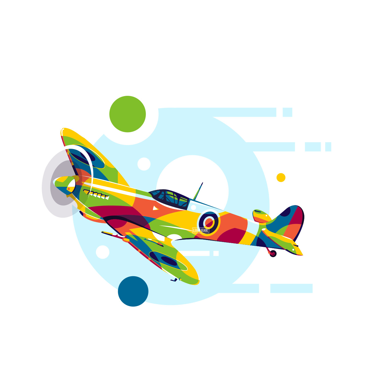 spitfire vector graphic