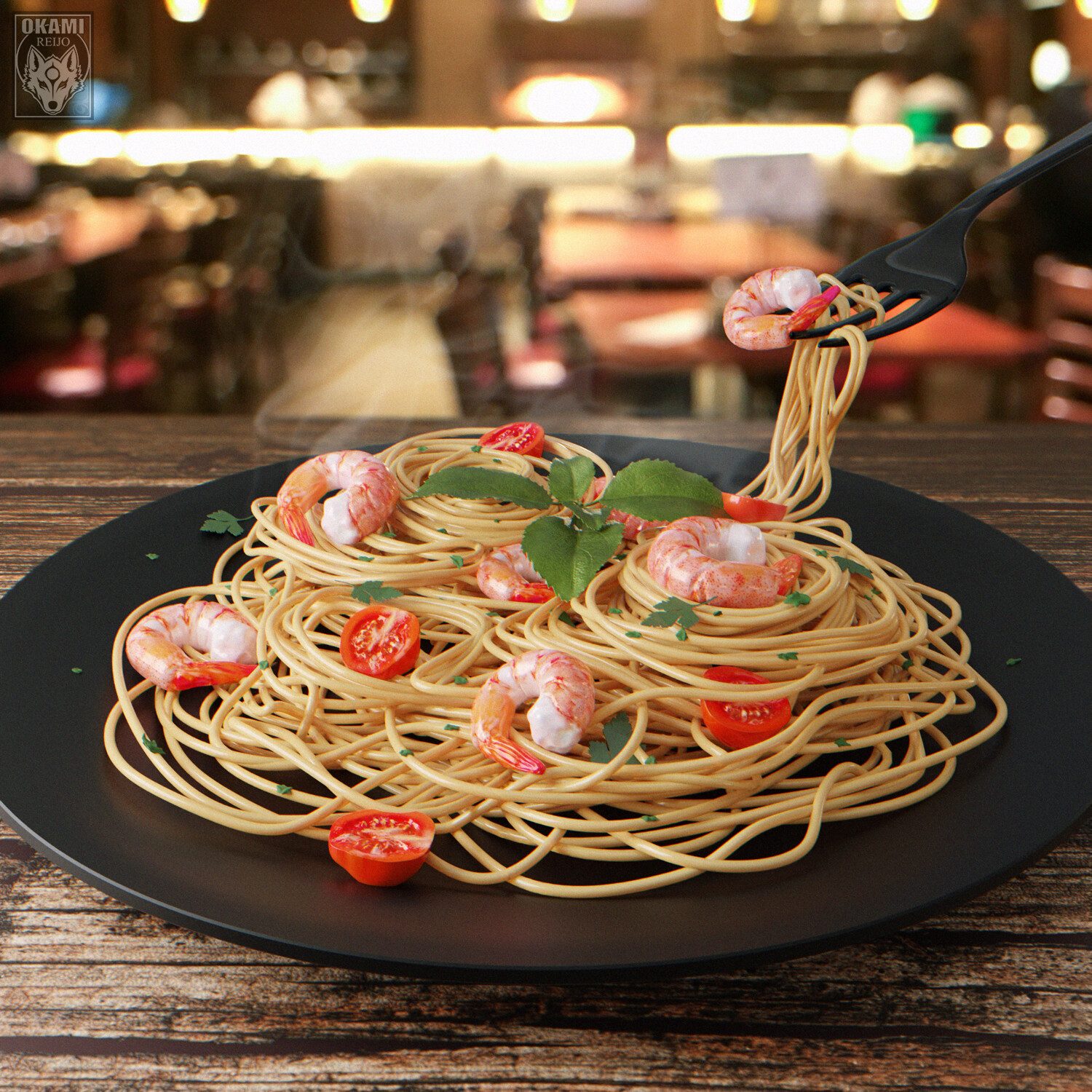 Okami_Reijo - Shrimp Pasta