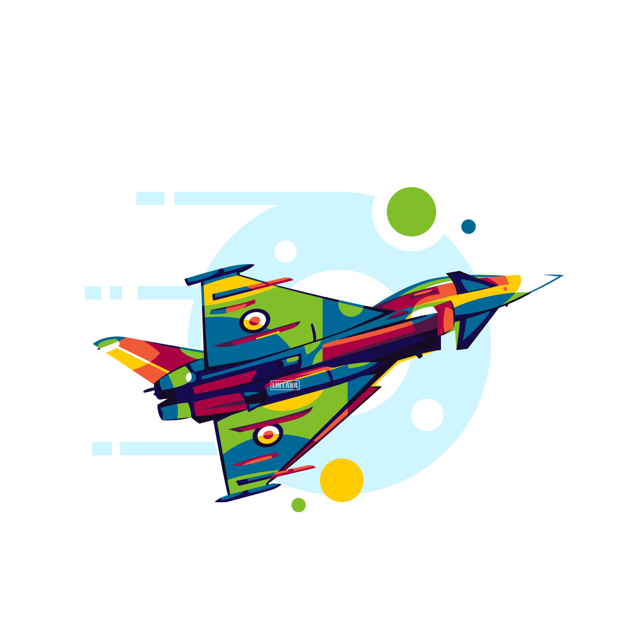 ArtStation - Eurofighter Typhoon in Pop Art Illustration