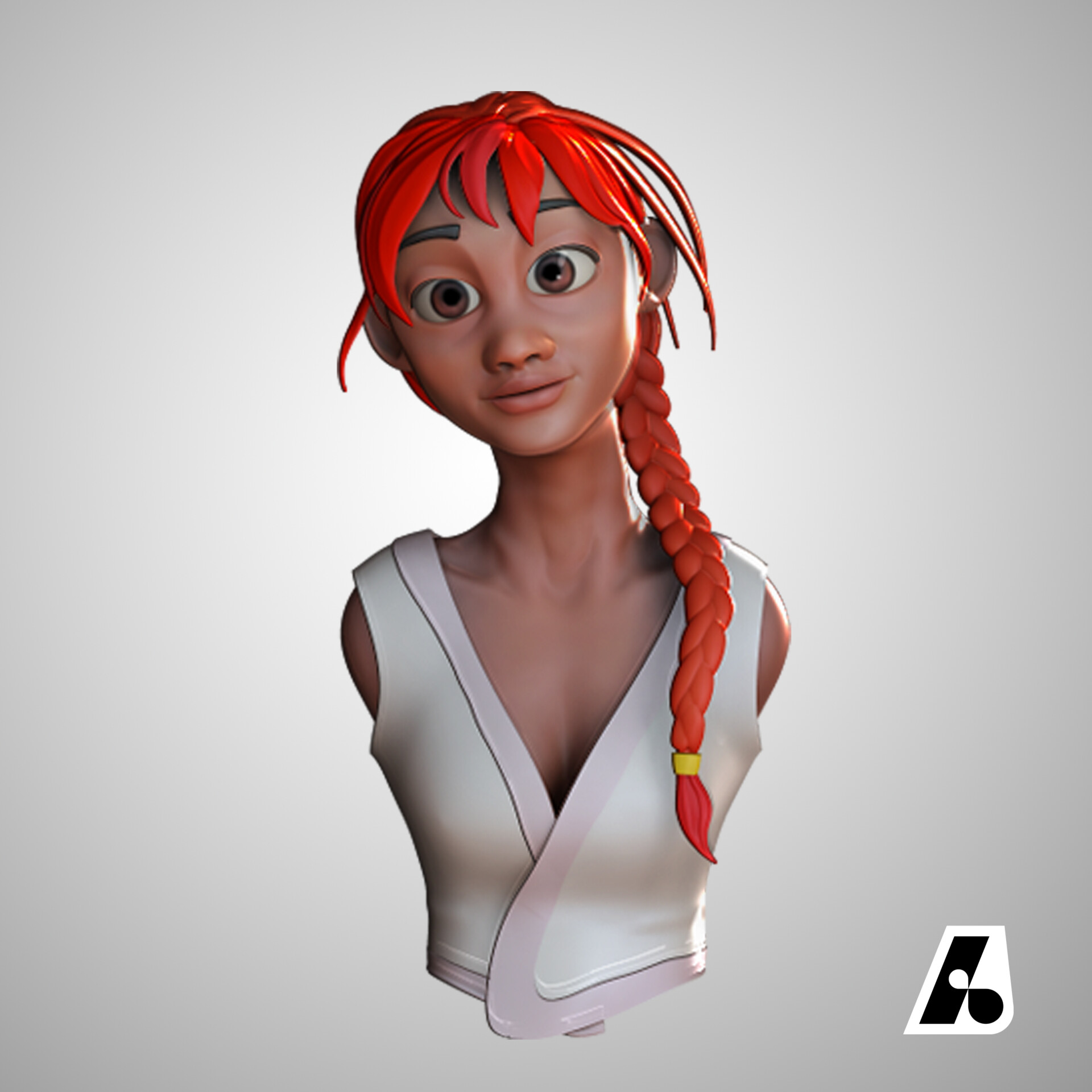 ArtStation - Redhead girl