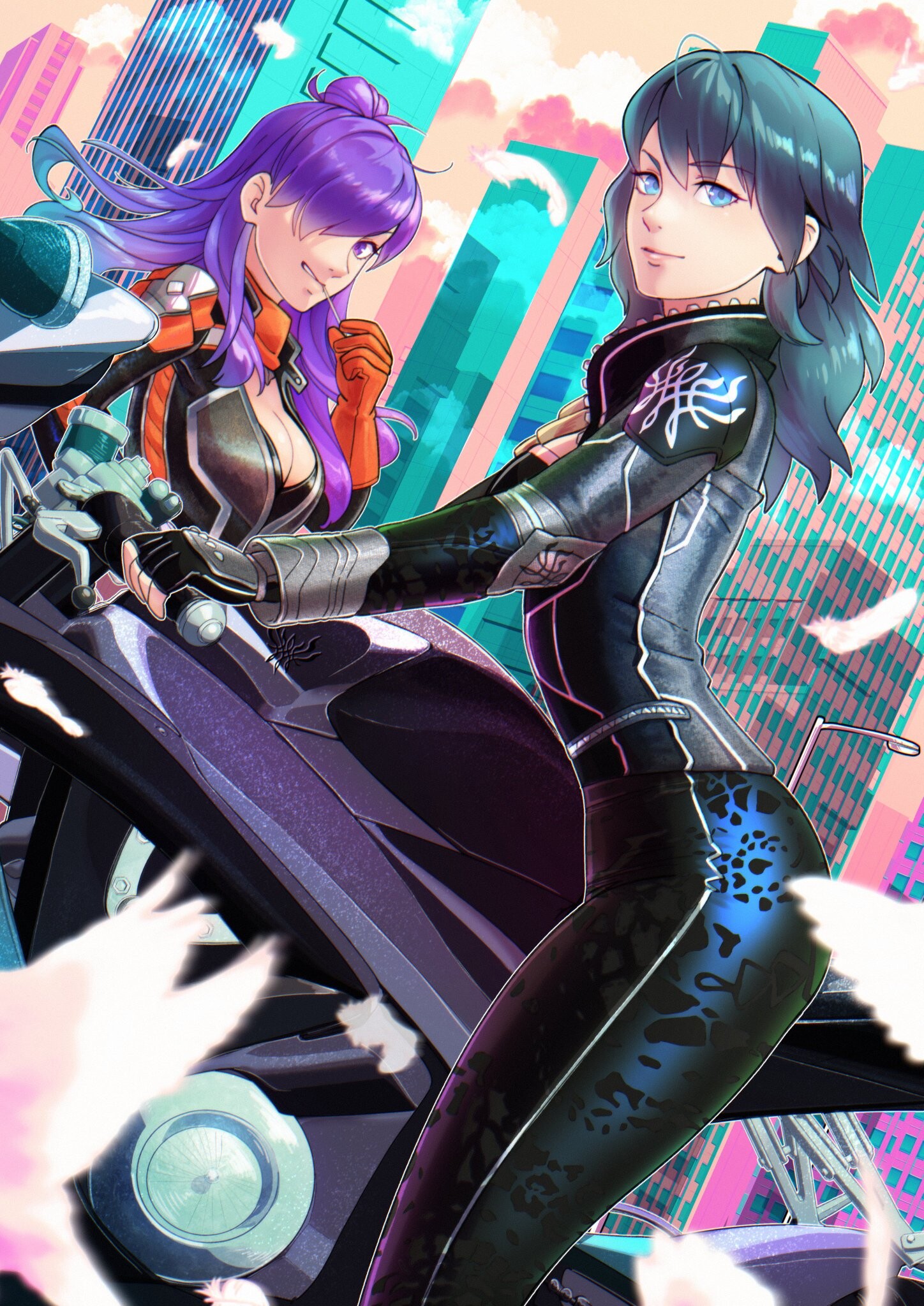 ArtStation - Byleth and Shez - modern AU