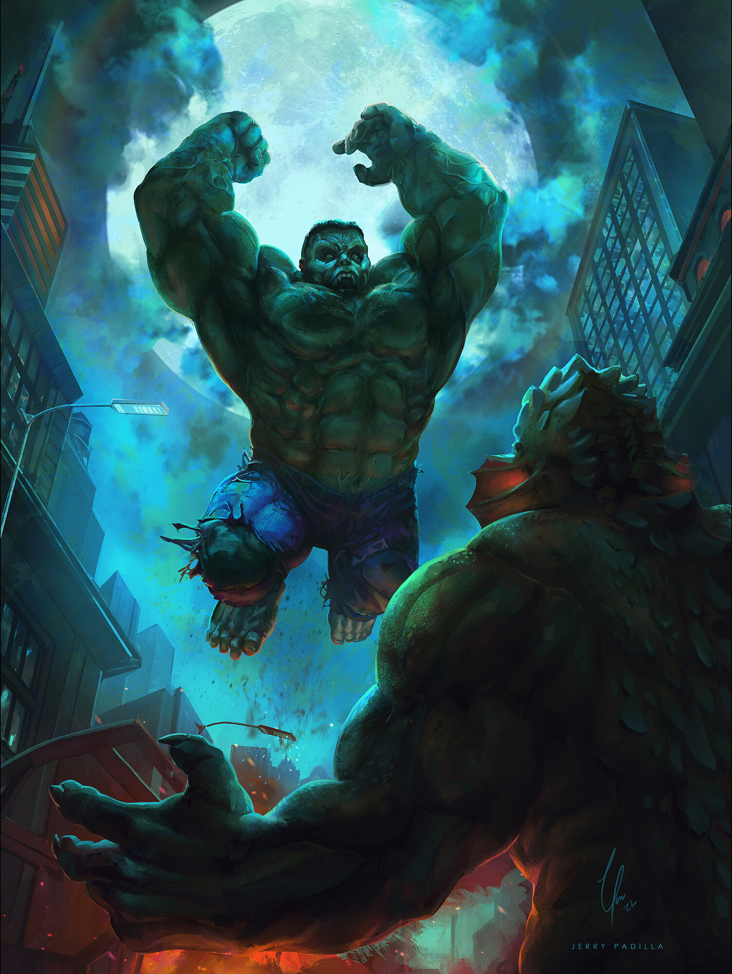 ArtStation - Hulk v Abomination