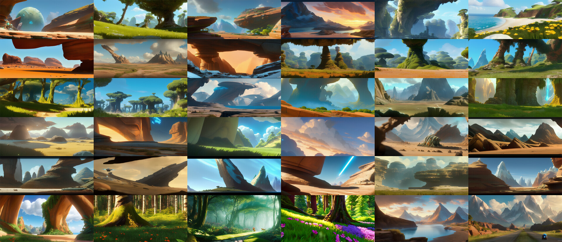 ArtStation - Environment design, AI assist