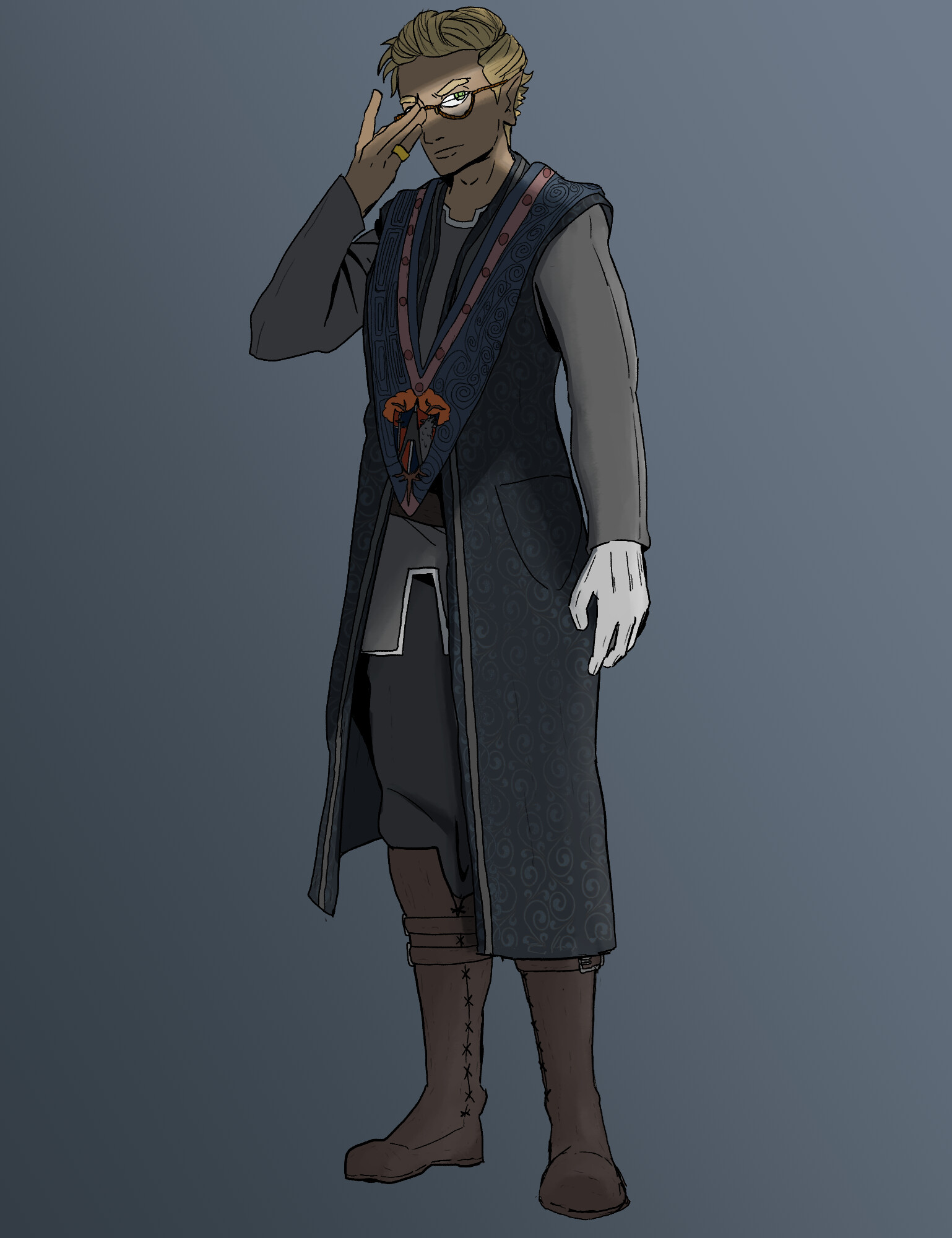 ArtStation - Clovis Vyce (Arcane Trickster - Rogue) [Half-Elf]