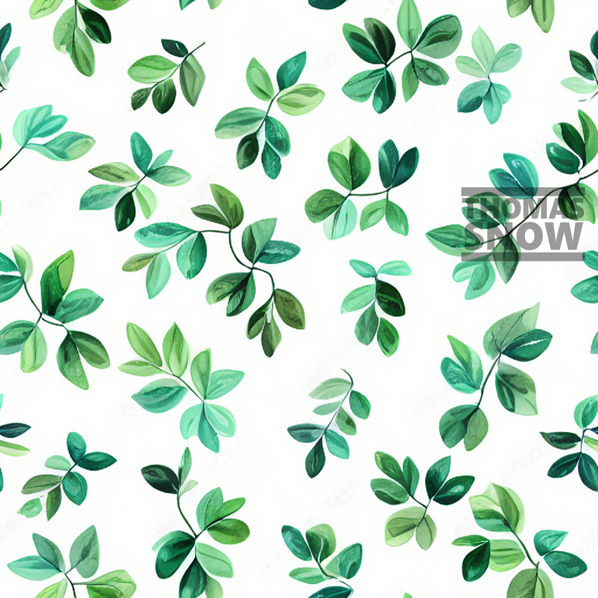 Thomas Snow - "Ferns and vines" seamless pattern collection