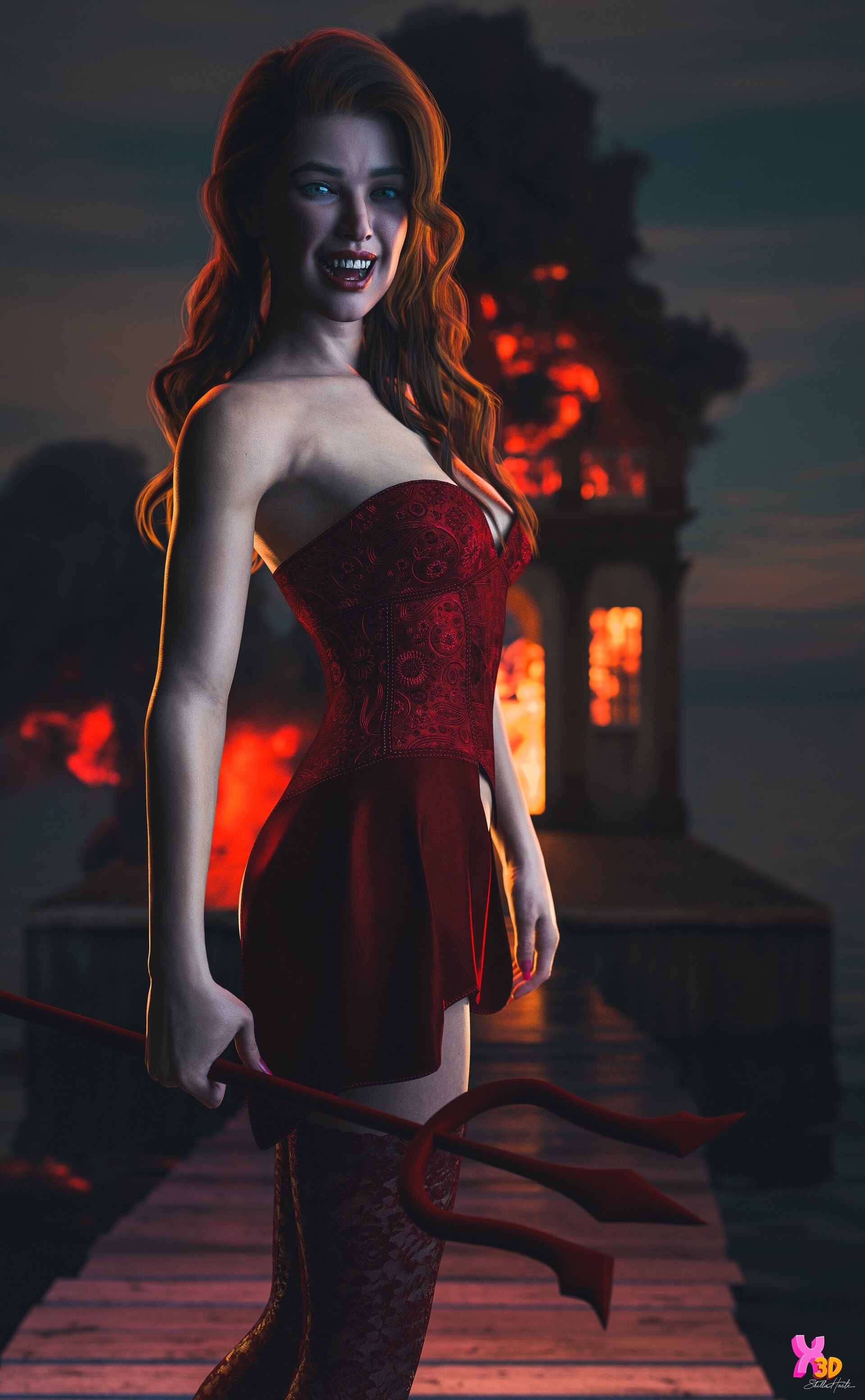 ArtStation - Devilish for G8F by Kaleya