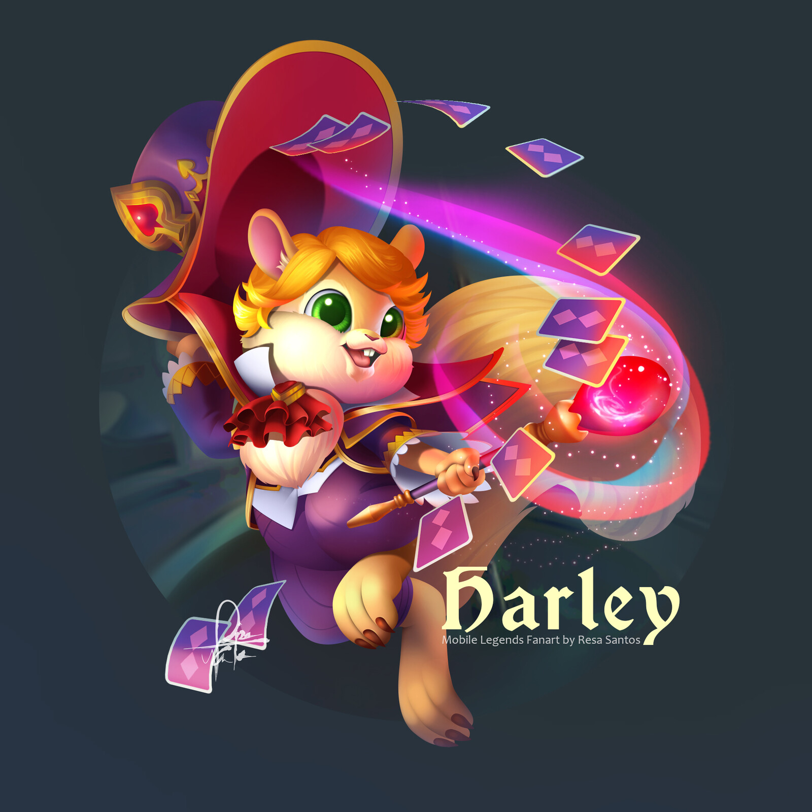 Naresa Dizon-Santos - MLBB Fanart: Squirrel Harley