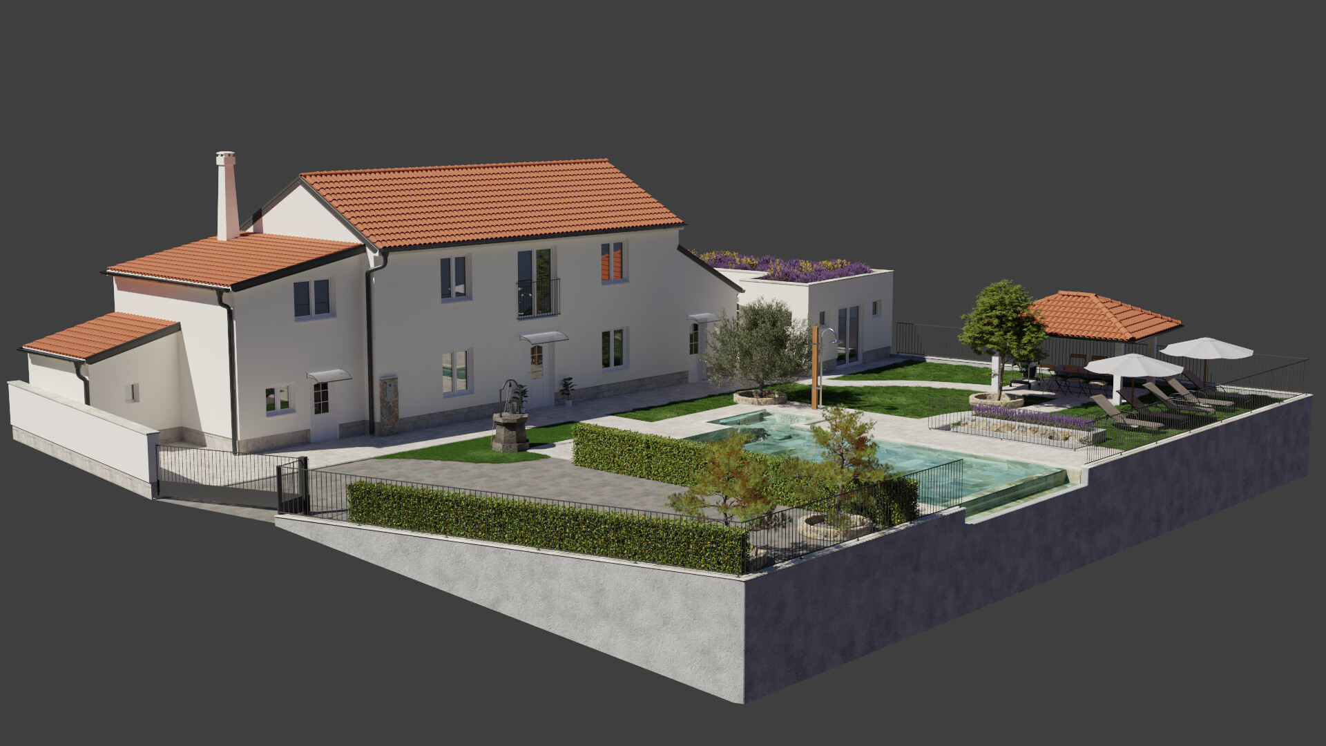 ArtStation - 3D House made in Blender for private client