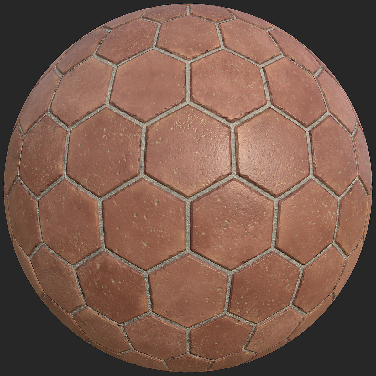 TextureCan - Hexagonal Light Brown Terracotta Tiles (FREE PBR Texture)