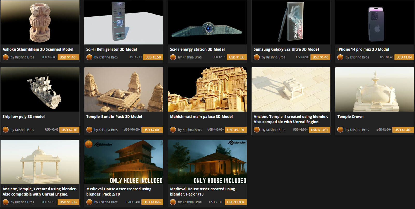 Krishna Bros - All our 3D Assets are 30% off for a limited time!!. Halloween sale!