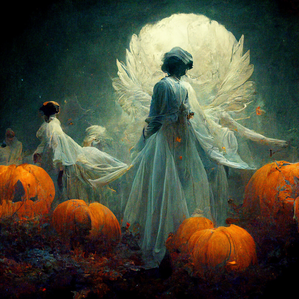 ArtStation - Halloween party angels rise in hell