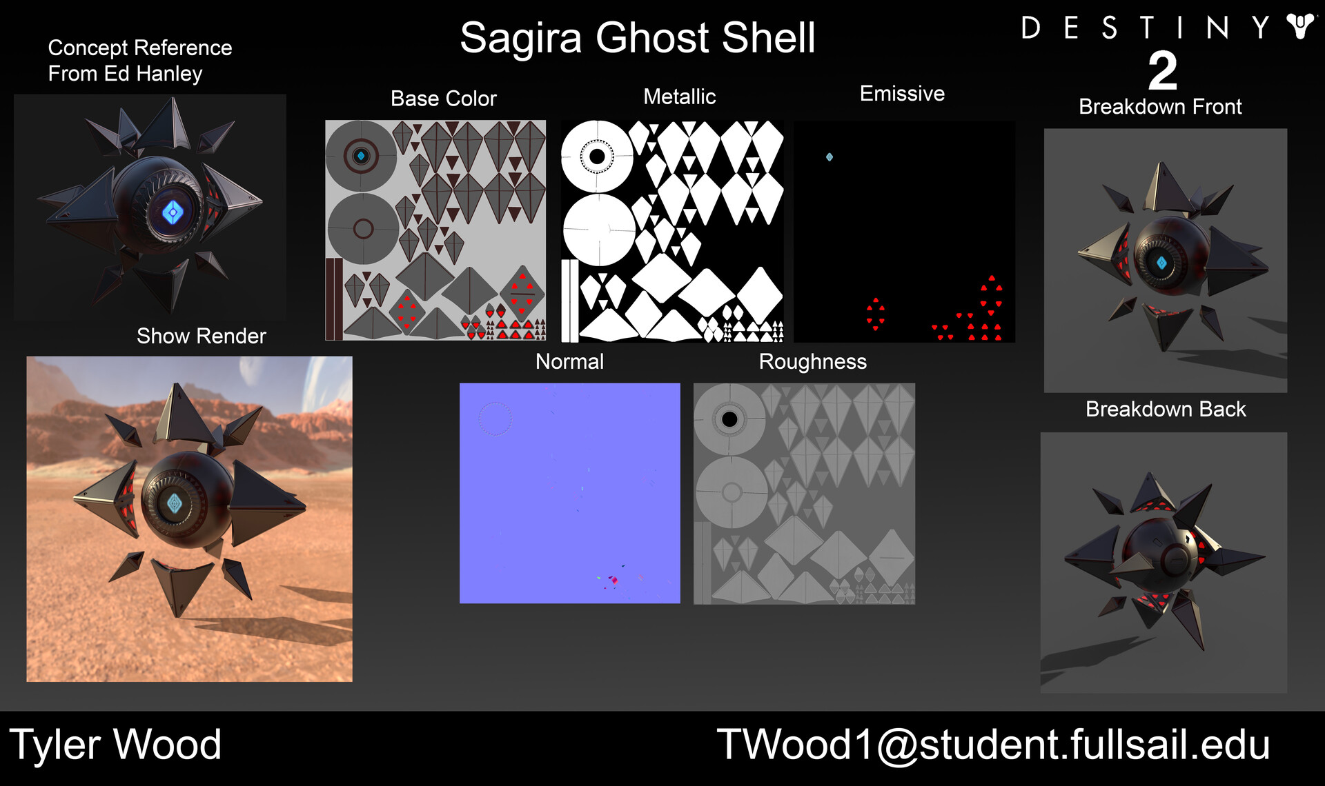 Tyler Wood - Sagira Ghost Shell - Texture Painting and Sculpting Final ...