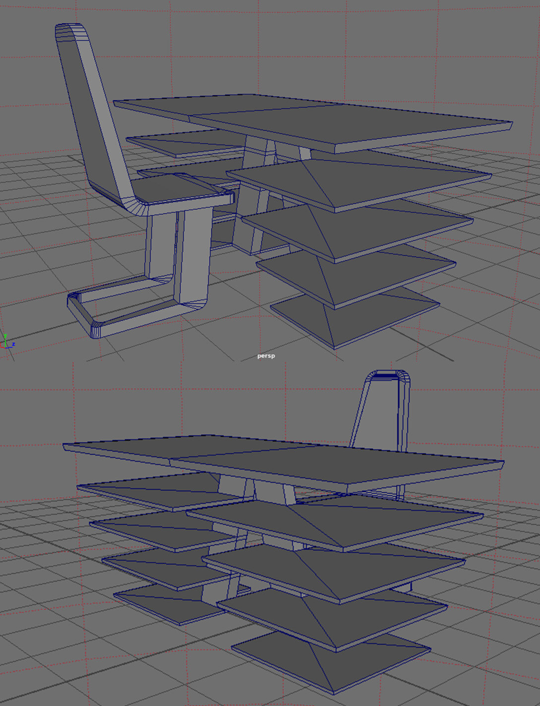 ArtStation - Villain Boss Desk + Chair