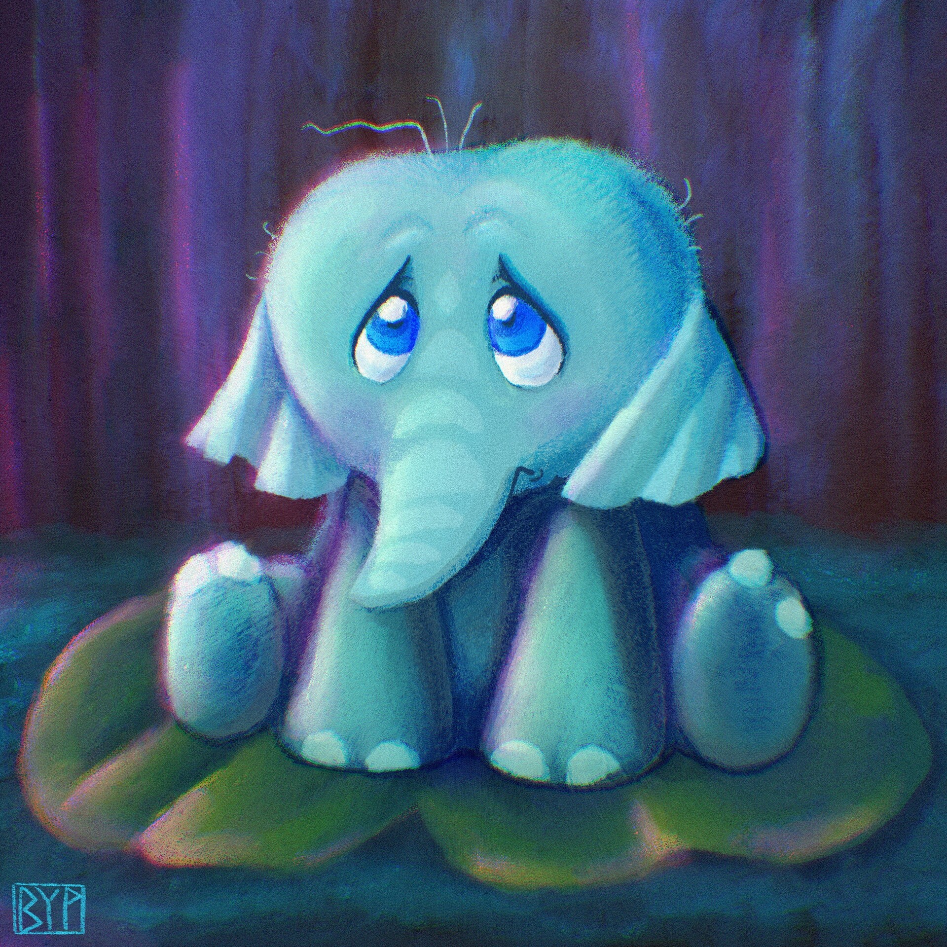 baby elephant illustration