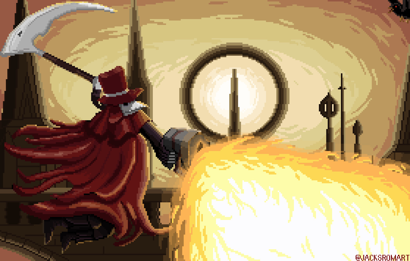 ArtStation - Crowsworn pixel art