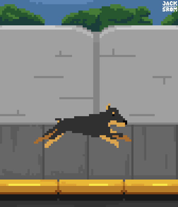 ArtStation - running dog