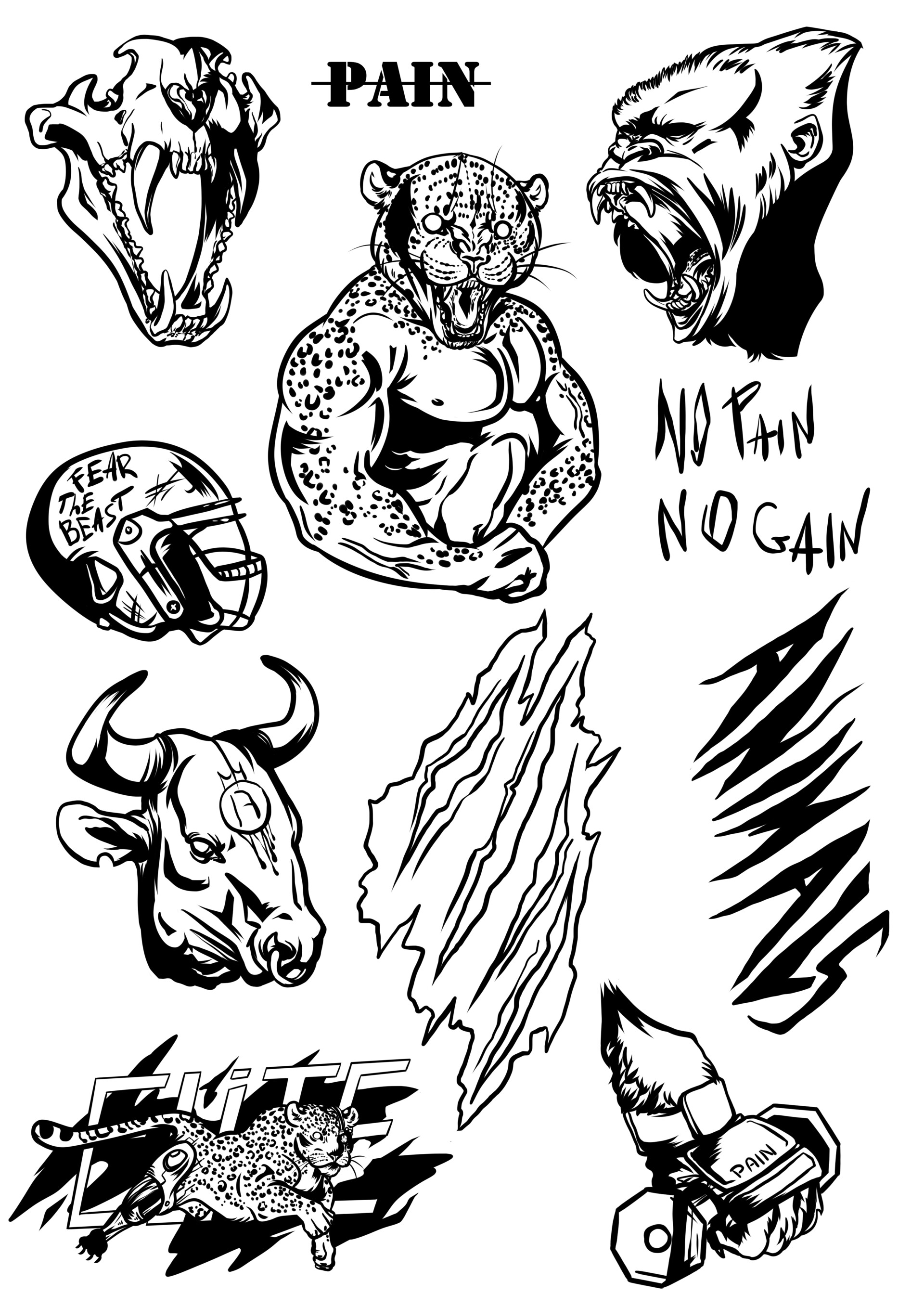 ArtStation - Cyberpunk 2077 gang stickers 2