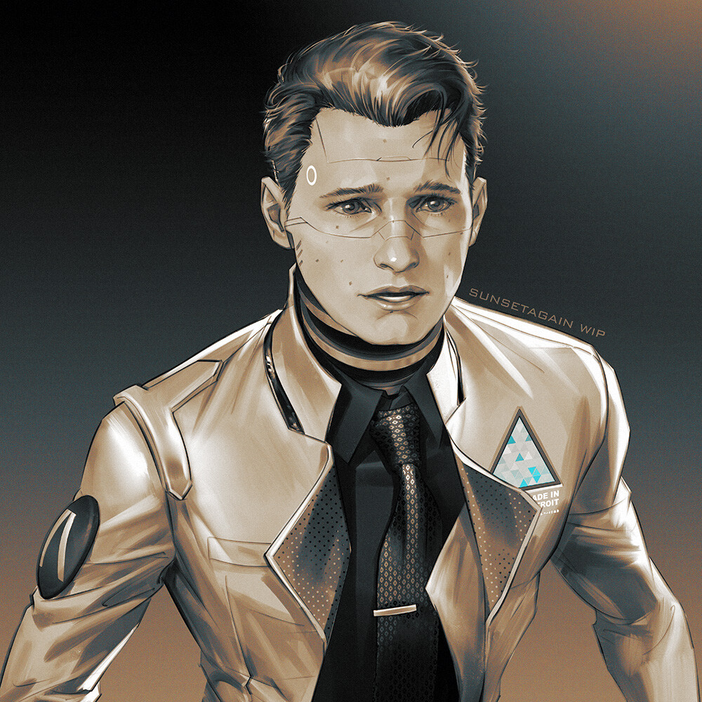 SunsetAgain - DBH fanart & wip log OCT 2022