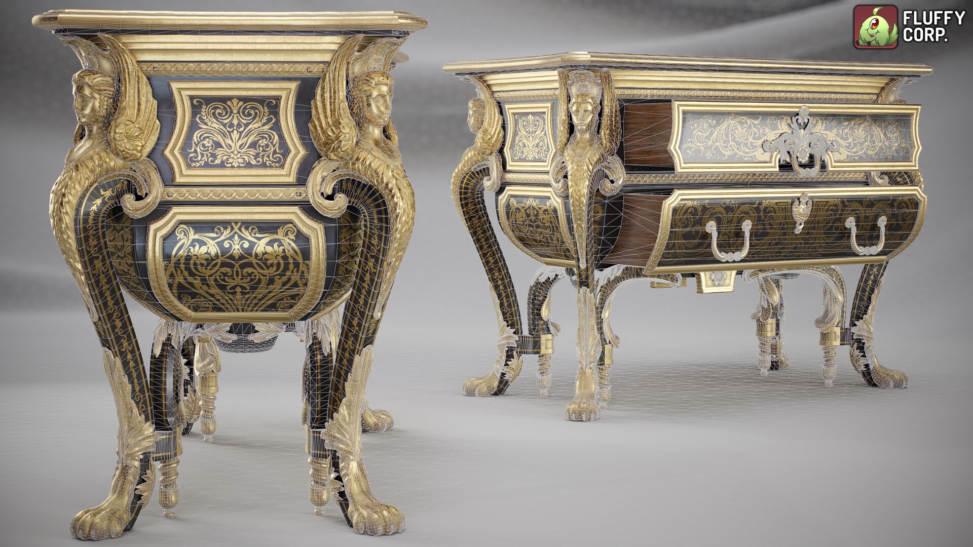 Fluffy corp - A Commode made by André-Charles Boulle (1710)