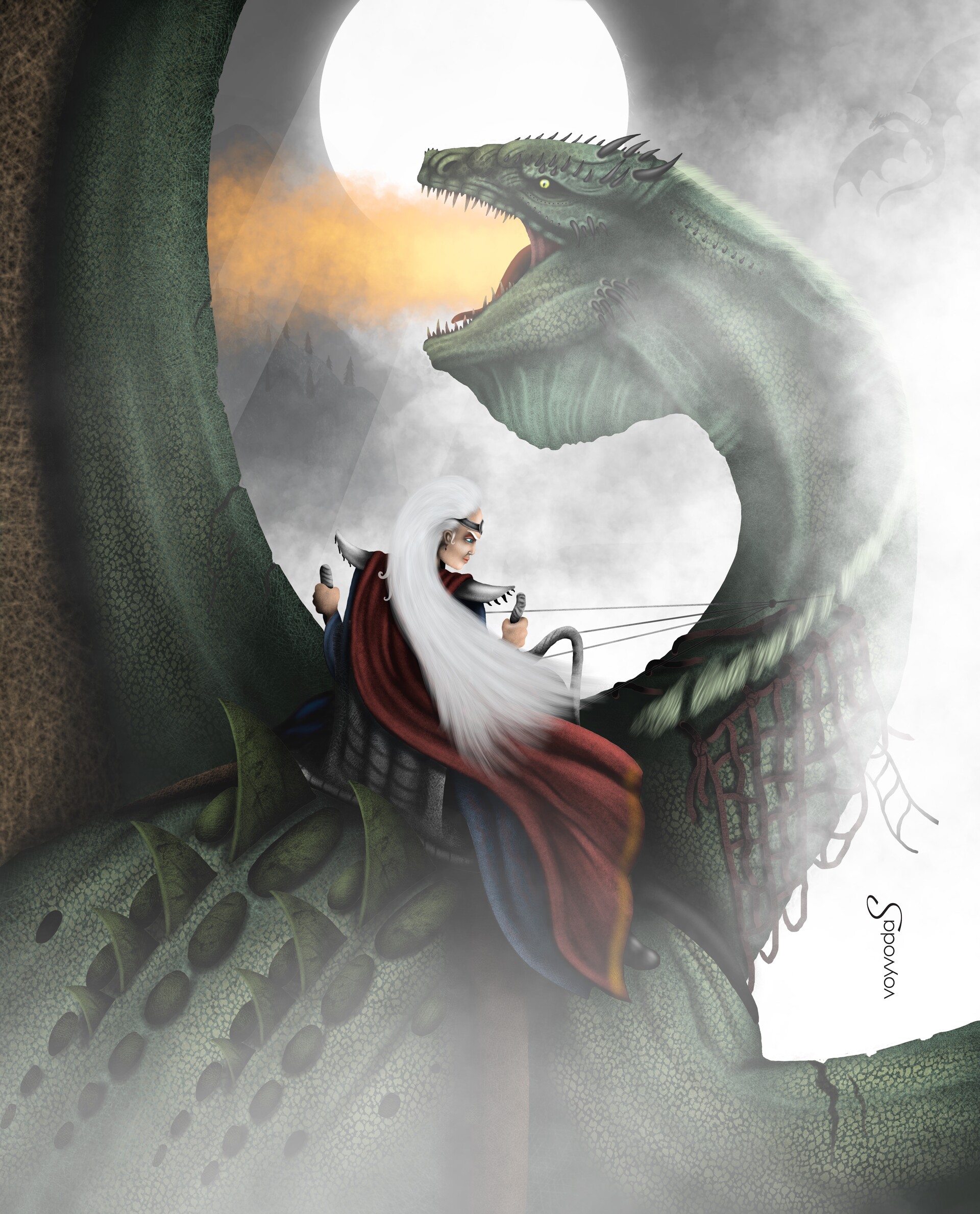 ArtStation - On Vhagar's back