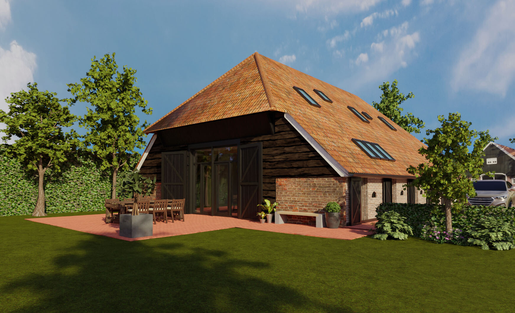 ArtStation - 3D Exterior Design - Farmhouse