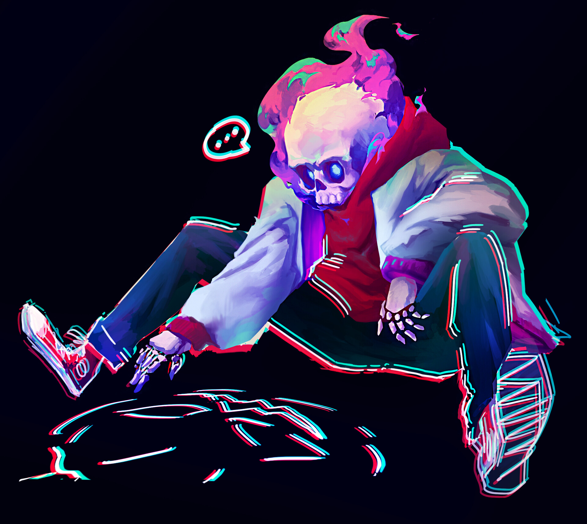 ArtStation - lonely Skelton