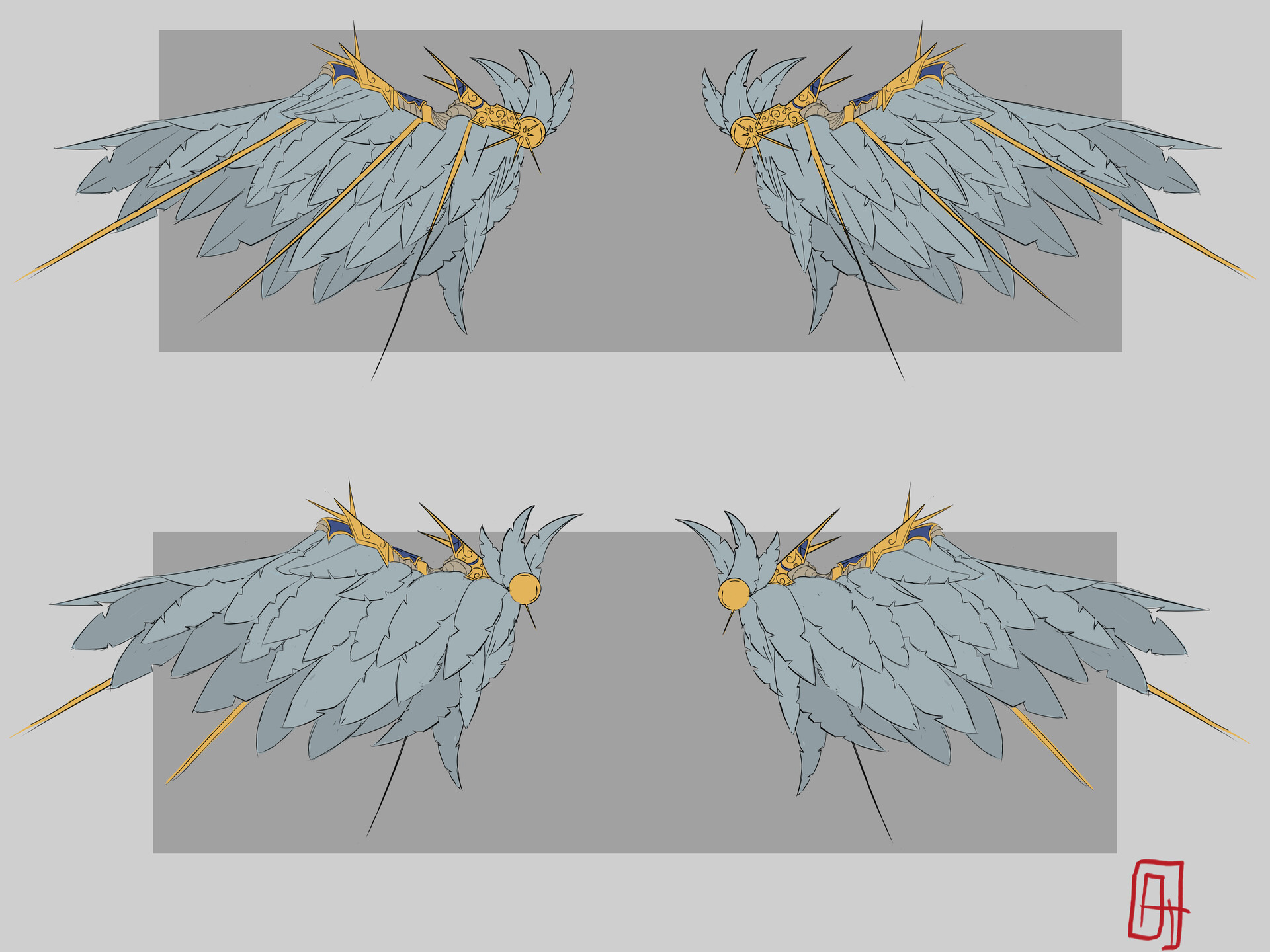 ArtStation - Valkyrie Wings - Model Sheet