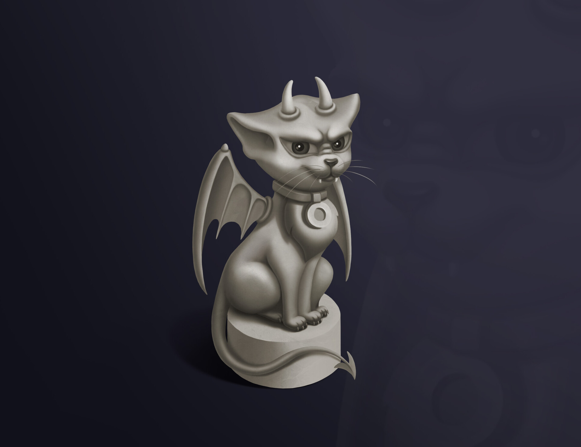 ArtStation - Cute and at the same time a little evil creature