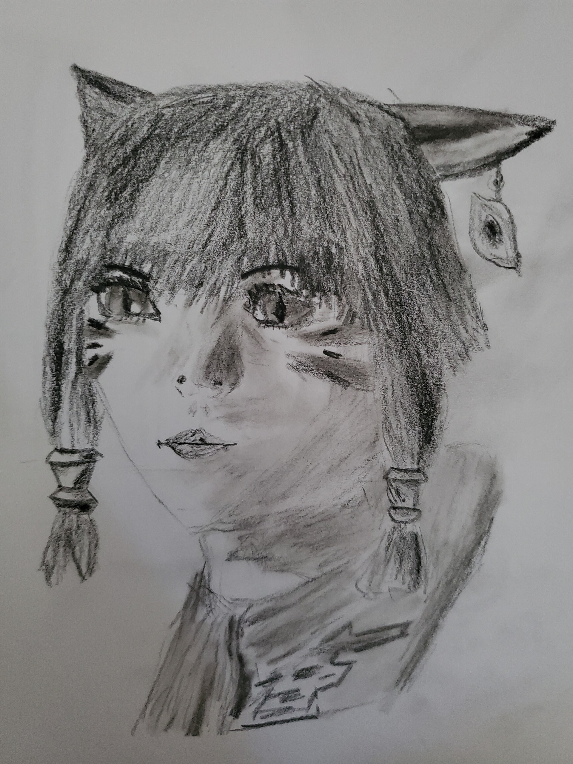 ArtStation - Ffxiv wol portrait sketch