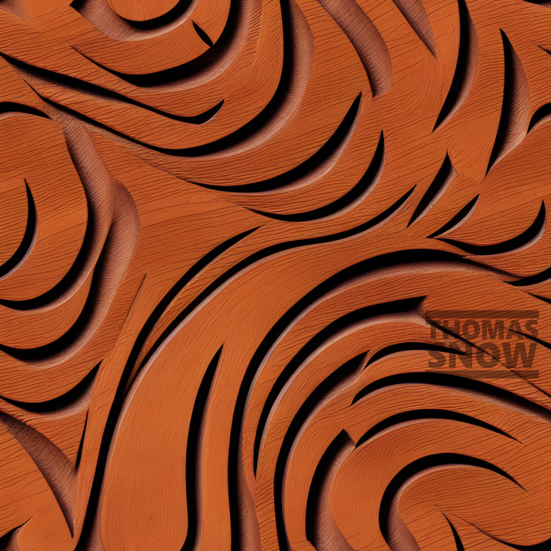 Thomas Snow - "Carved in... wood #1" seamless pattern collection