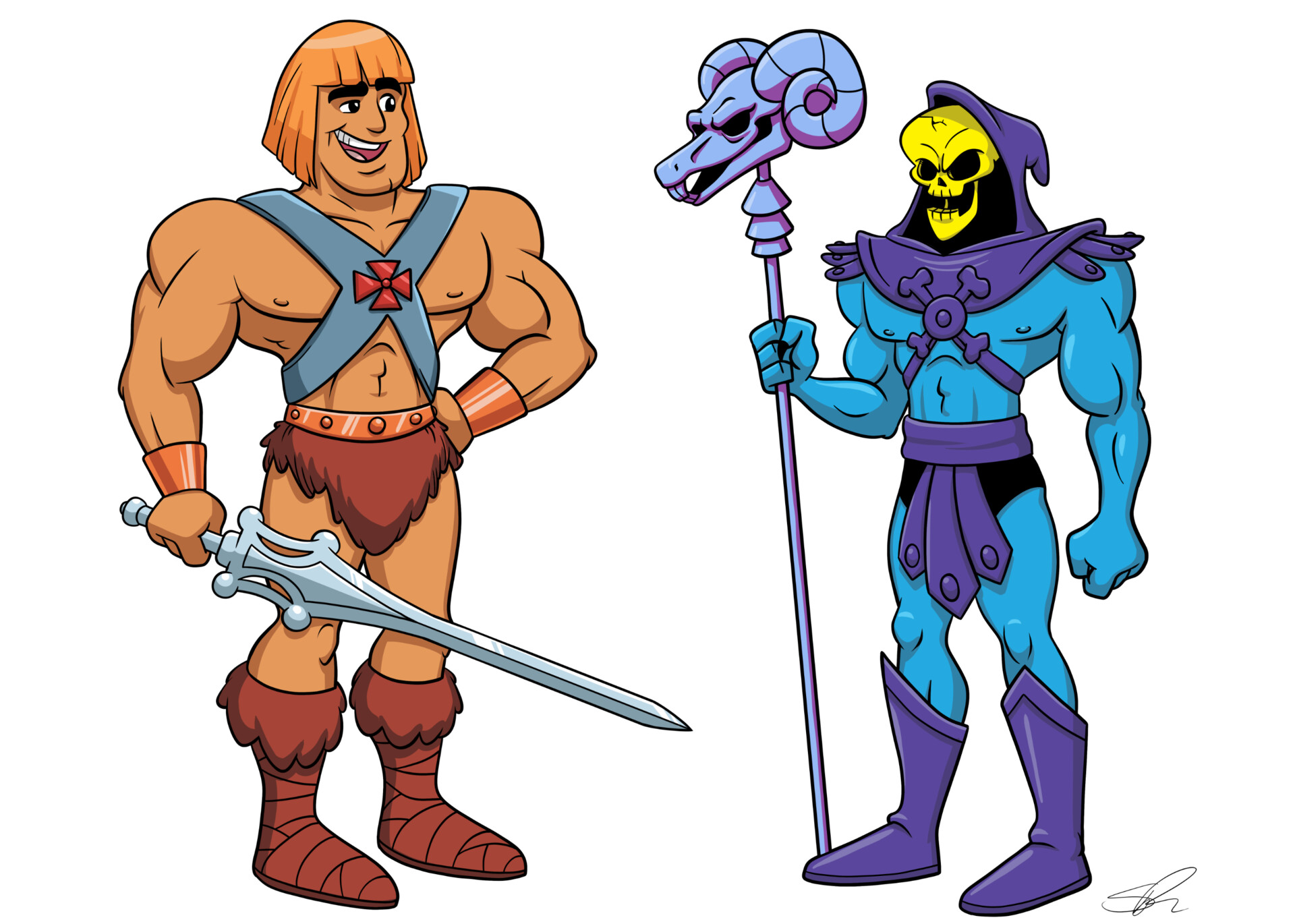 ArtStation - He-Man and Skeletor