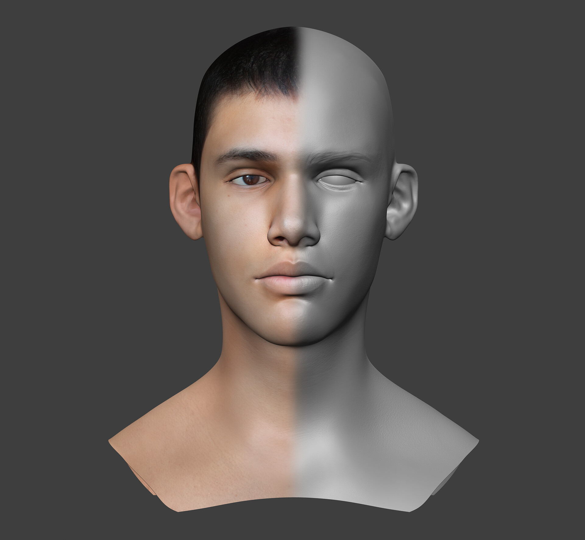 ArtStation - Bust Sculpt and Texturing