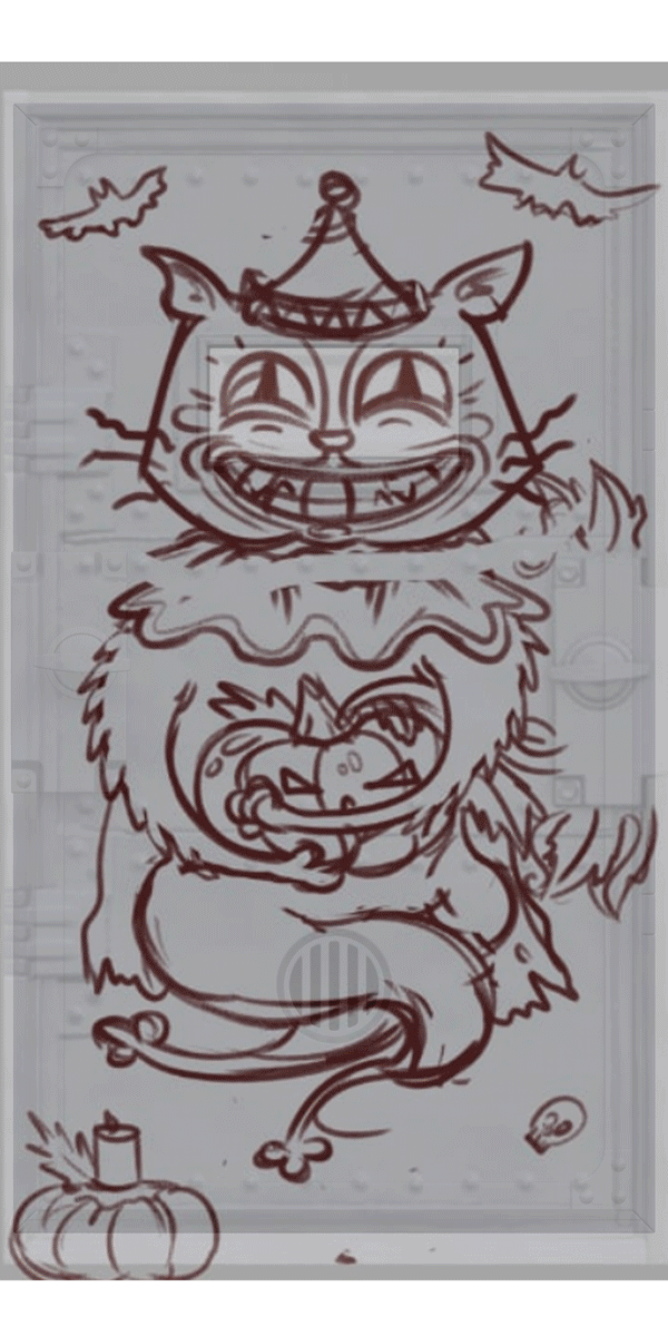 Kate Kuzmina - Halloween Rust Door Design