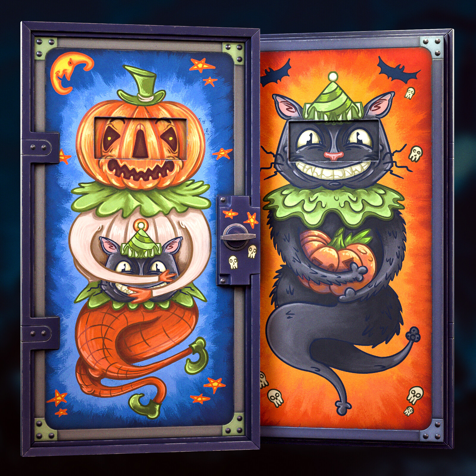 Kate Kuzmina - Halloween Rust Door Design