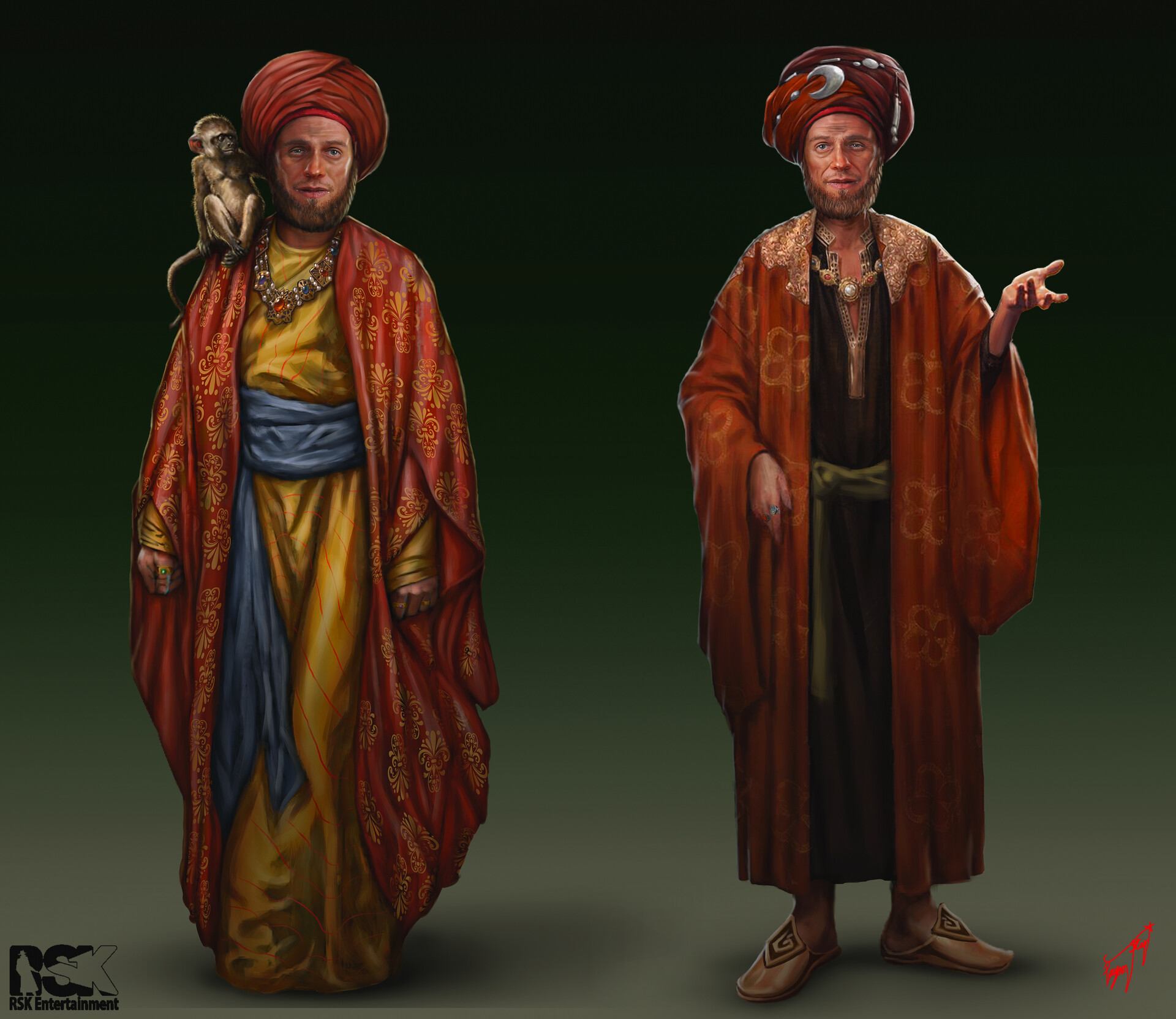 ArtStation - Drunk Sheikh concept