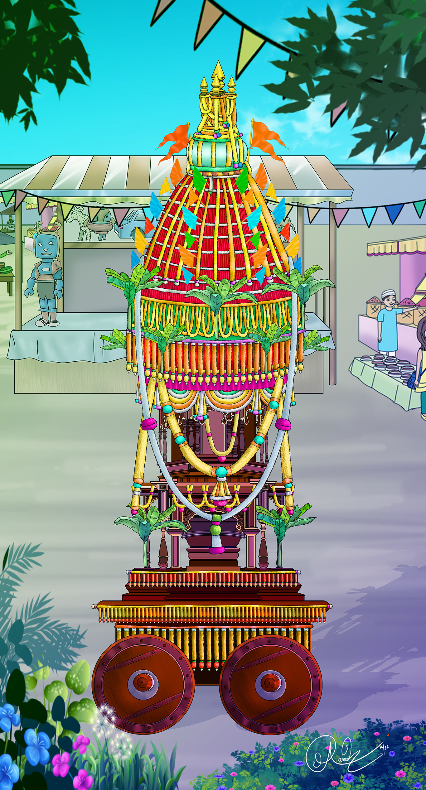 ArtStation - Siddharoodha swamiji Ratha