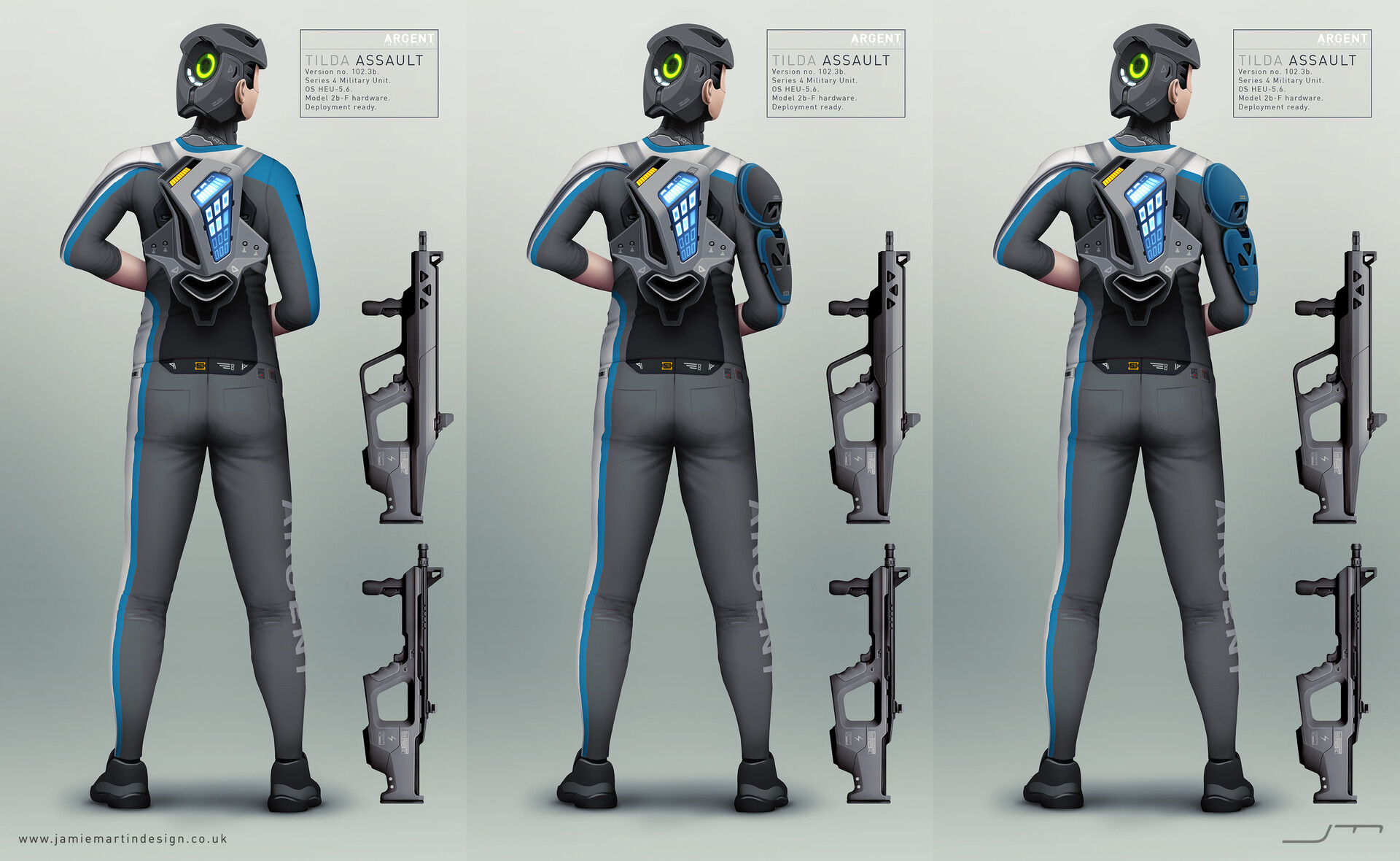 Jamie Martin - 'Survival': Android Character - concept art