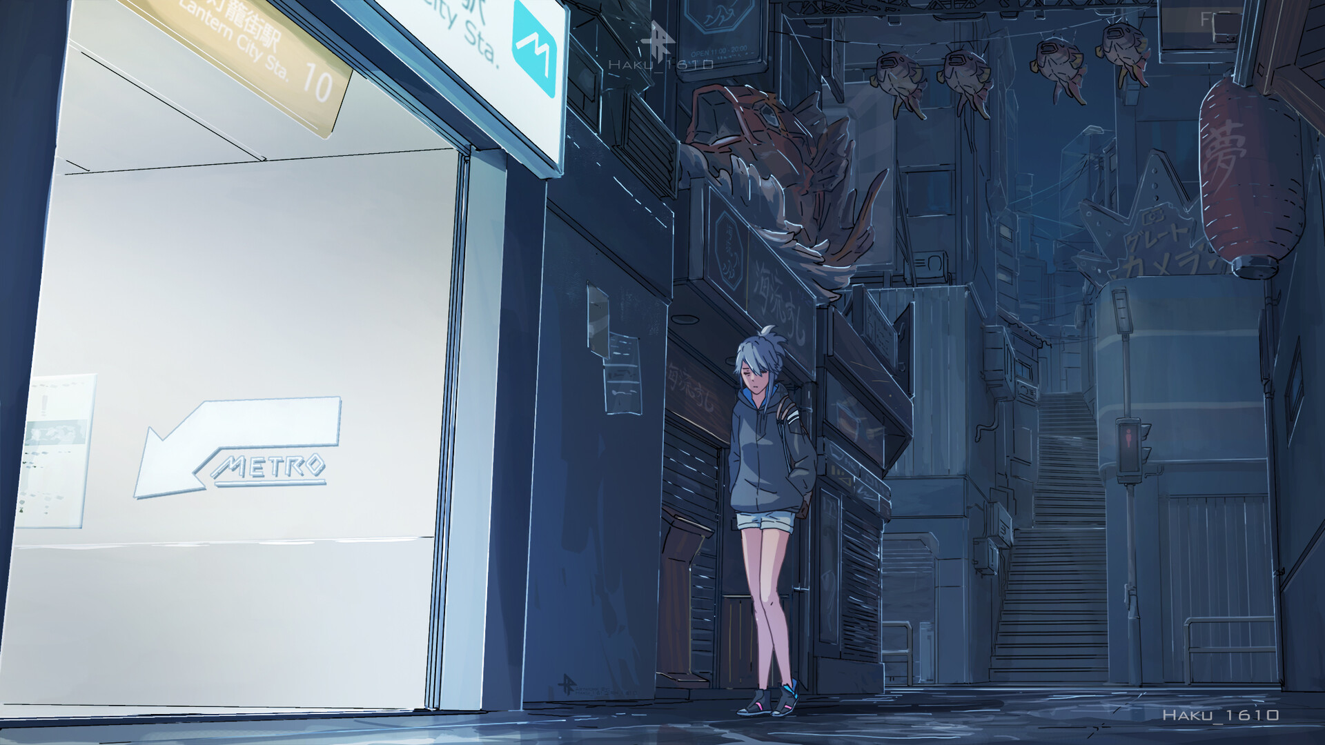 ArtStation - "Going home late"