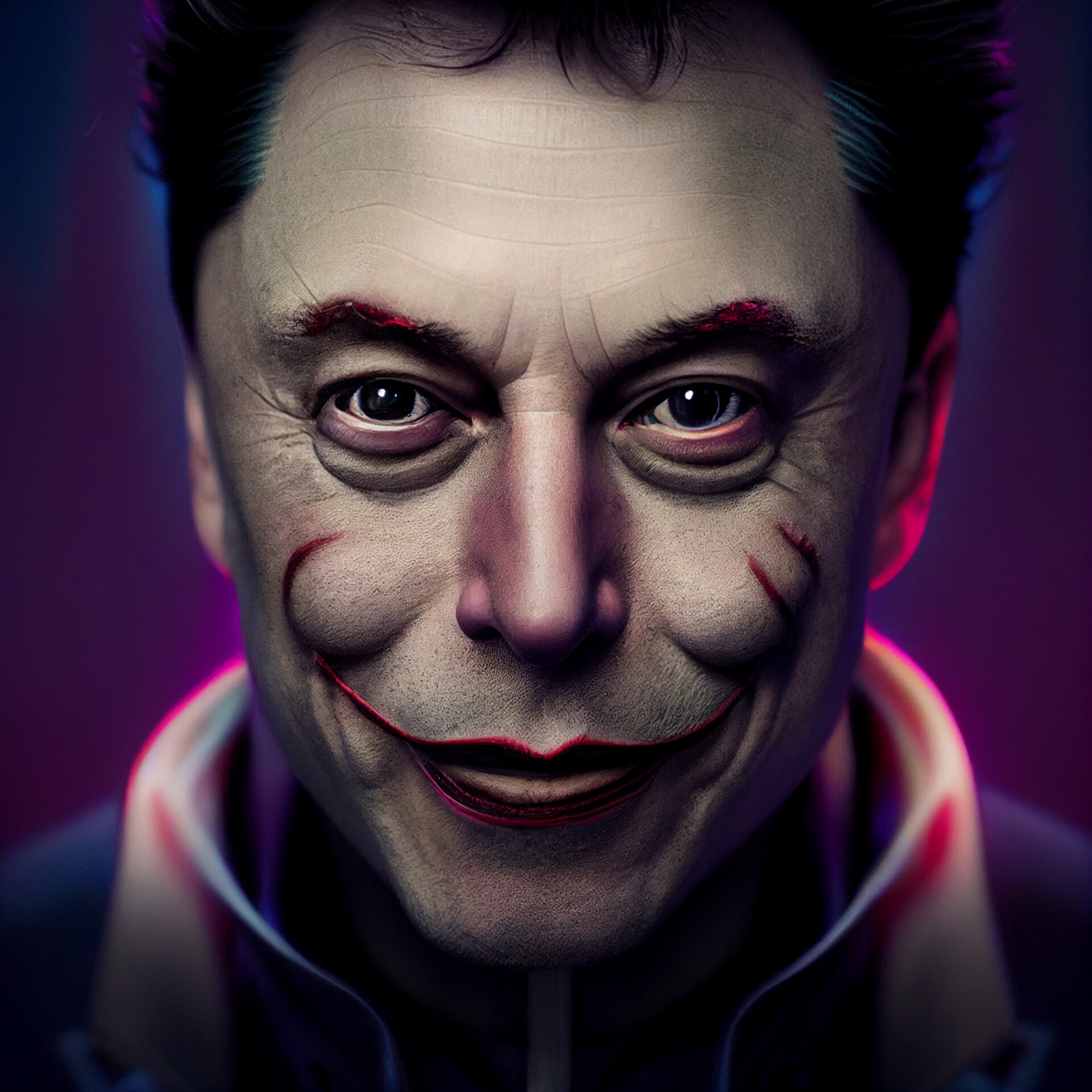 ArtStation - Elon Musk as a Joker