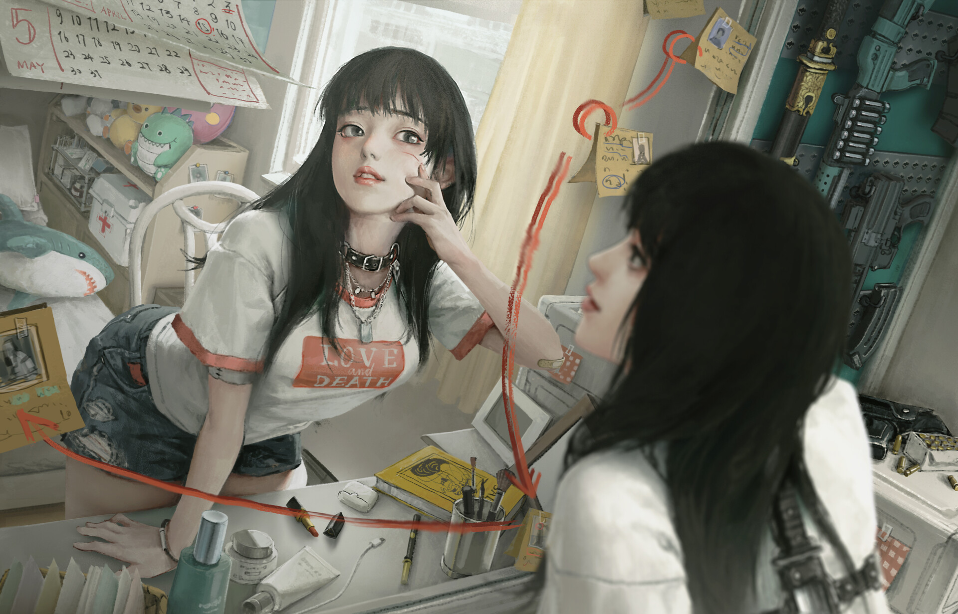 ArtStation - Bedroom of a killer