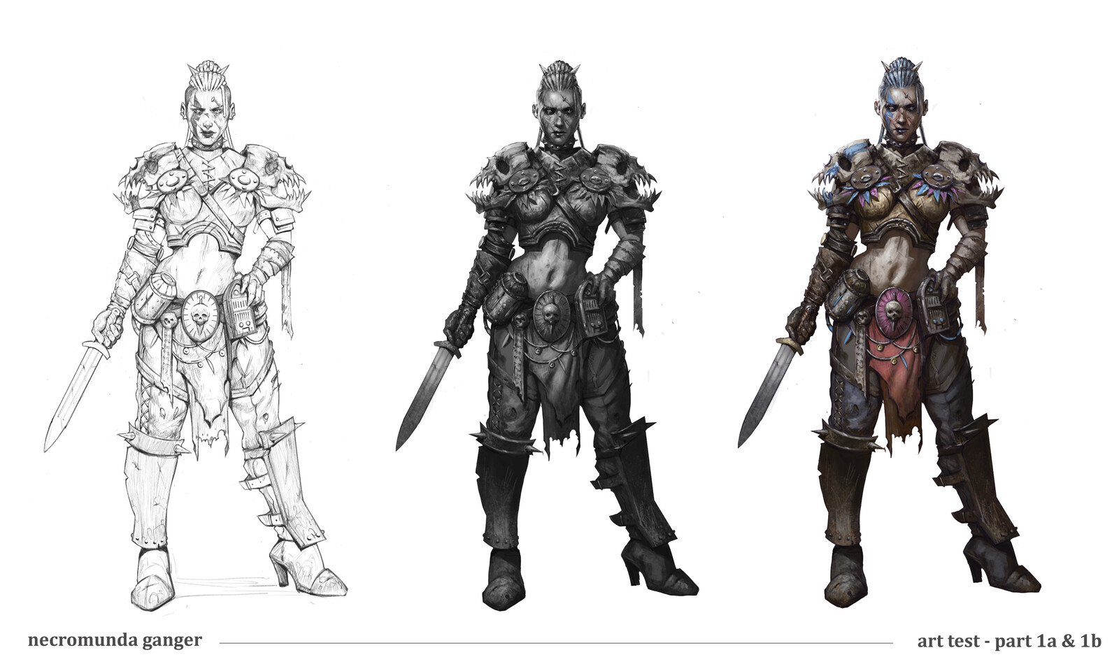 Gustavo Rossetto - Warhammer 40K: Necromunda Ganger Concept