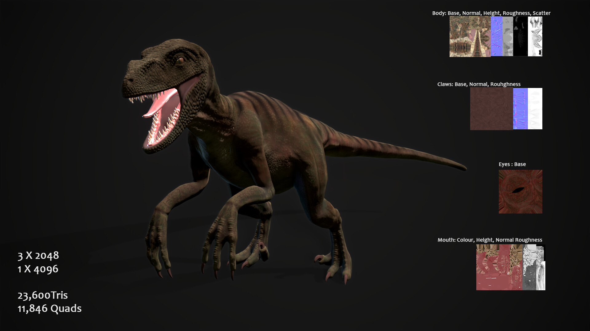 Robert Rea 3D Character Artist - Utah Raptor